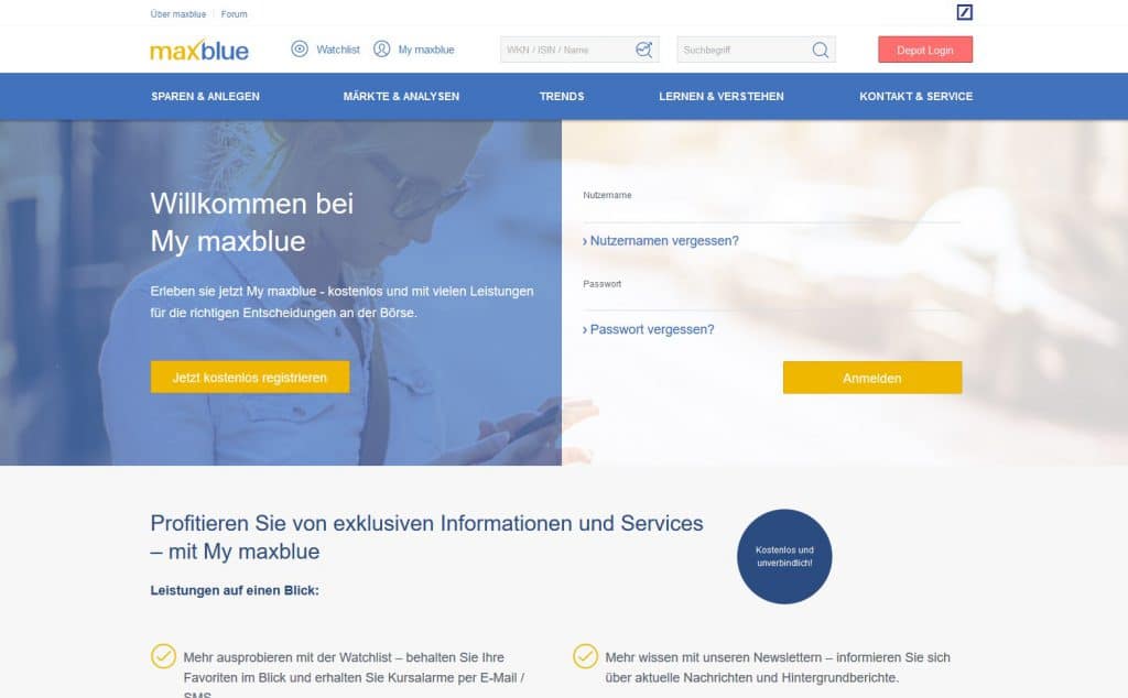 Aktiendepot Testbericht: maxblue | Broker Deutschland