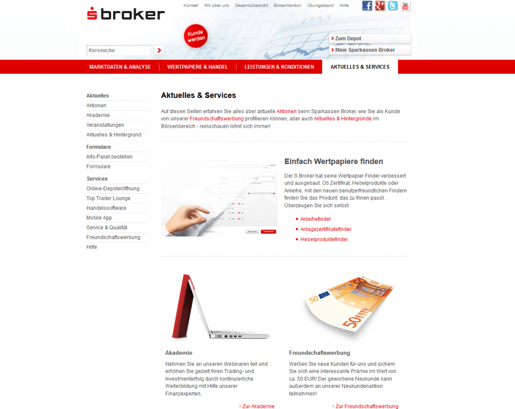 Aktiendepot Testbericht: S-Broker | Broker Deutschland
